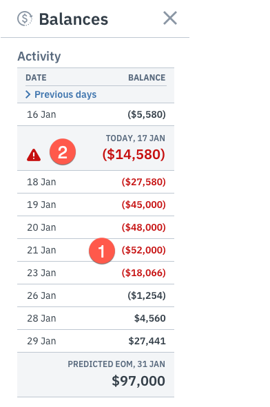 How does Daily Bank Balance work