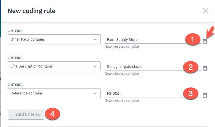How to create a simple coding rule in an invoice