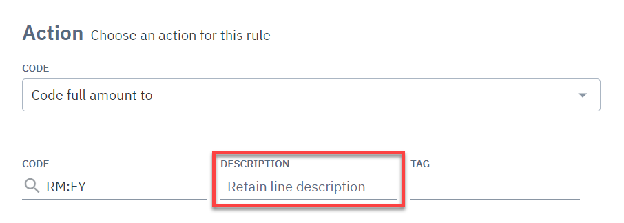 How to create a simple coding rule in an invoice