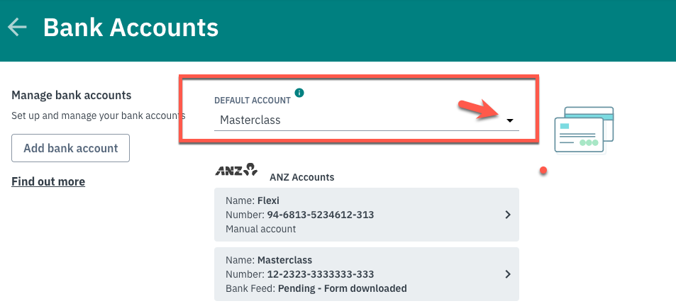How to deactivate or delete a bank account in Farm Focus