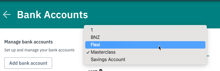 How to deactivate or delete a bank account in Farm Focus