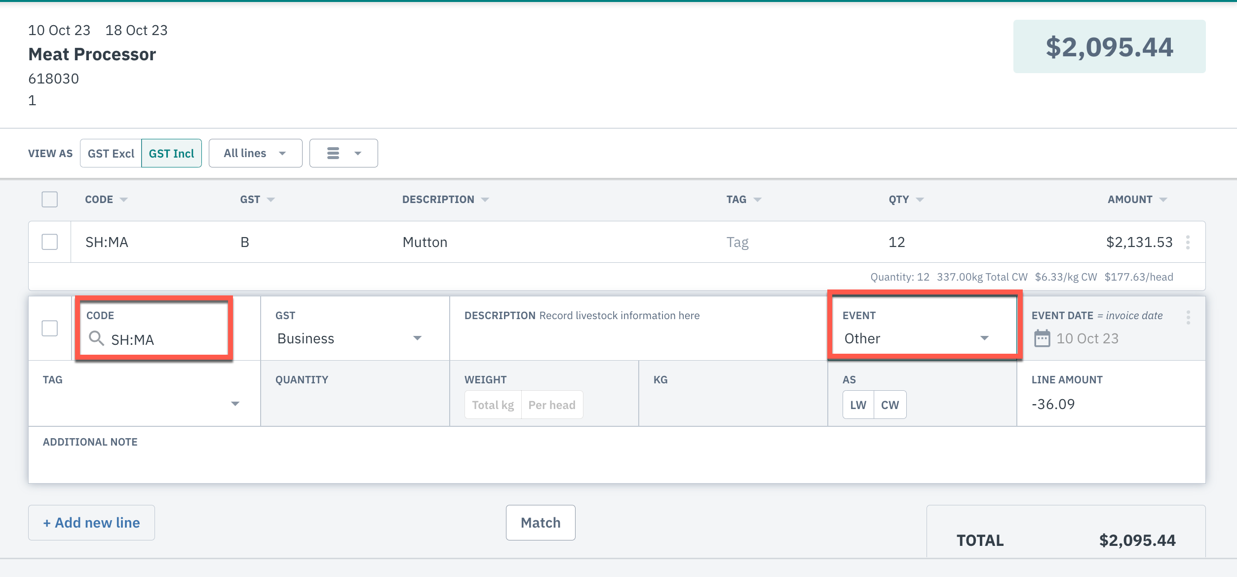 How to process sheet deductions in Farm Focus