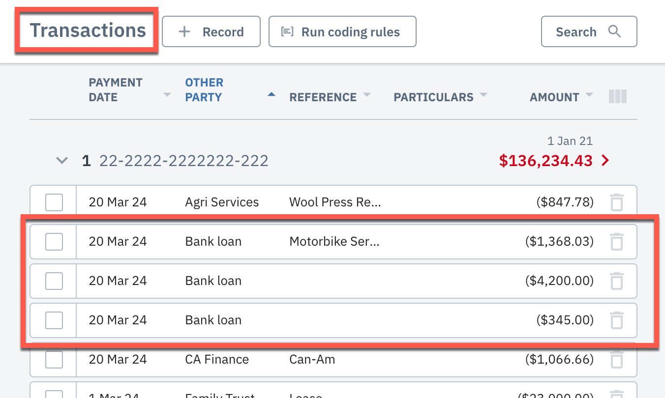 How to Code Bank Transactions