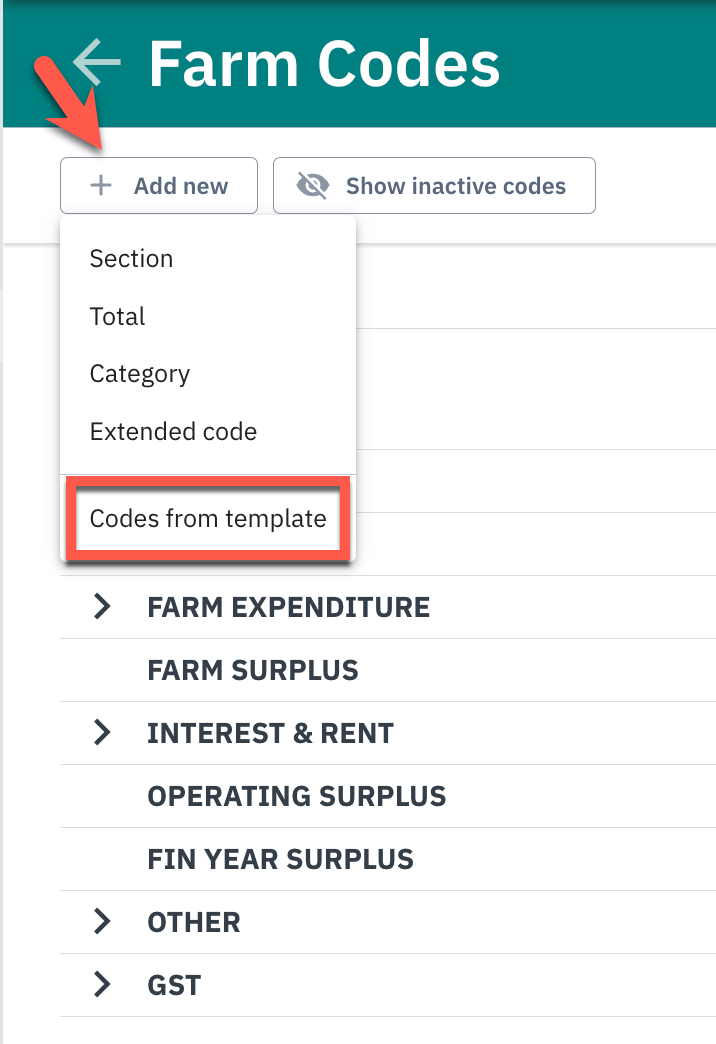 How to Add a Farm Code Template